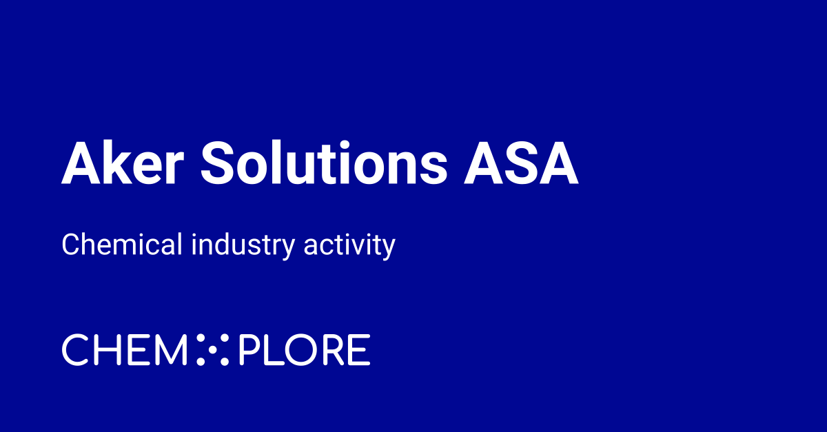 Aker Solutions chemical industry news - chemXplore