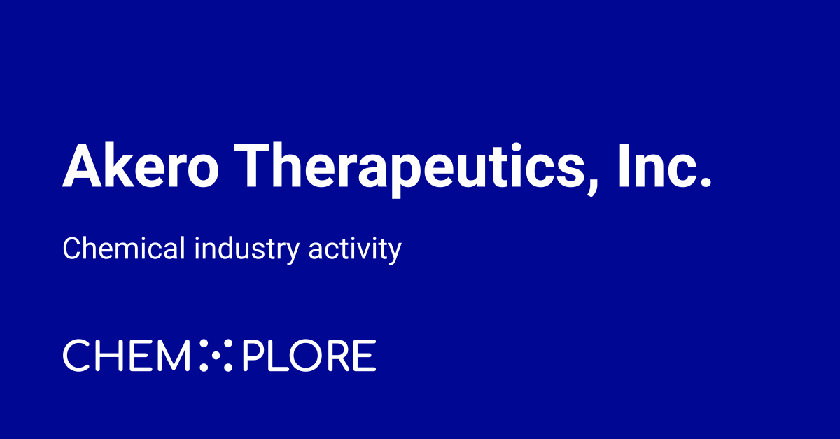 Akero Therapeutics chemical industry news - chemXplore