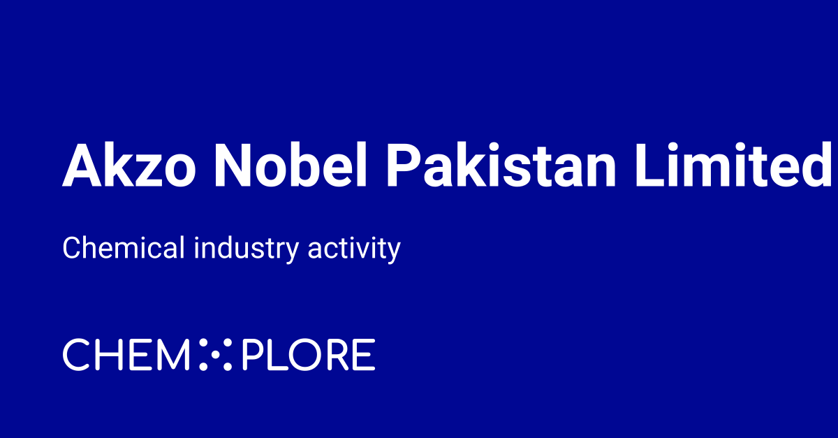 AkzoNobel Pakistan chemical industry news - chemXplore