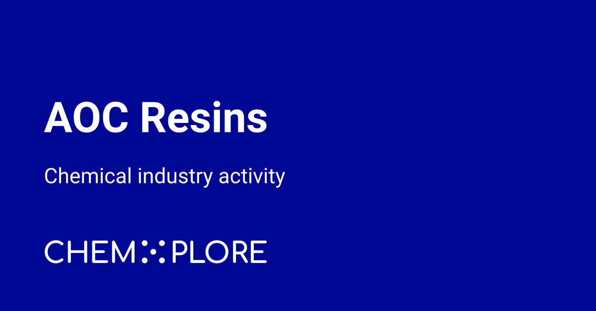 AOC Resins chemical industry news - chemXplore