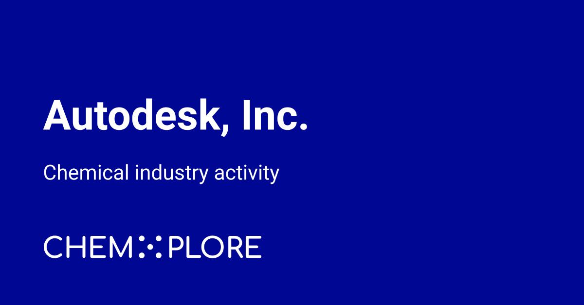 Autodesk chemical industry news - chemXplore