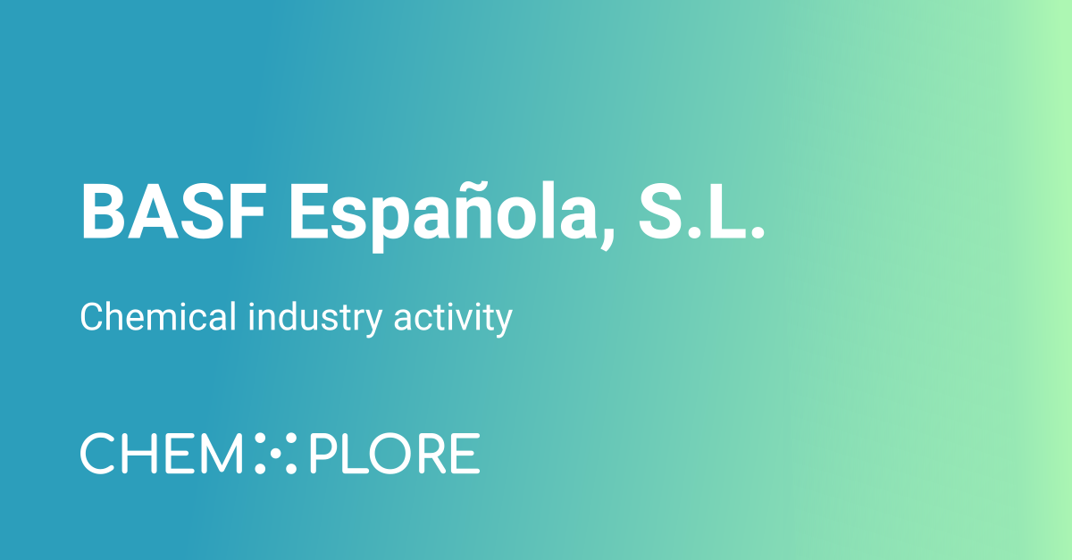 BASF Española chemical industry news