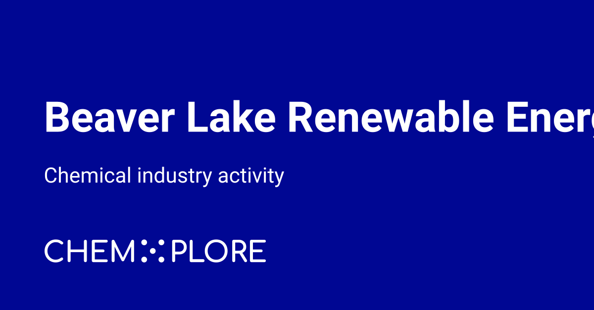 Beaver Lake Renewable Energy LLC chemical industry news - chemXplore