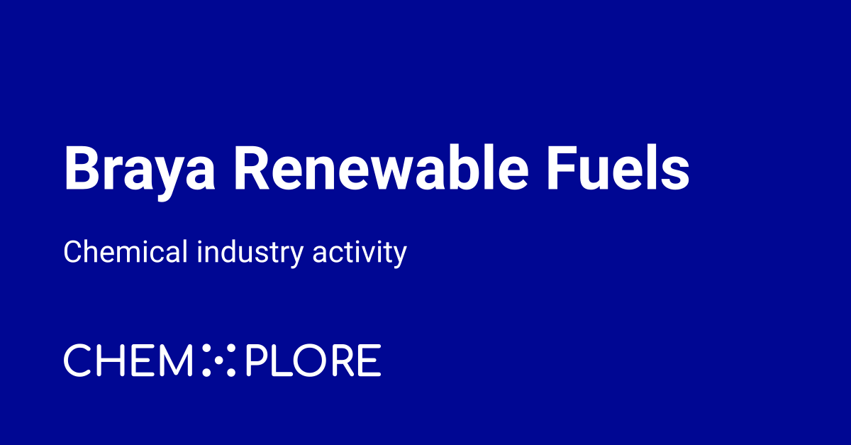 Braya Renewable Fuels chemical industry news - chemXplore