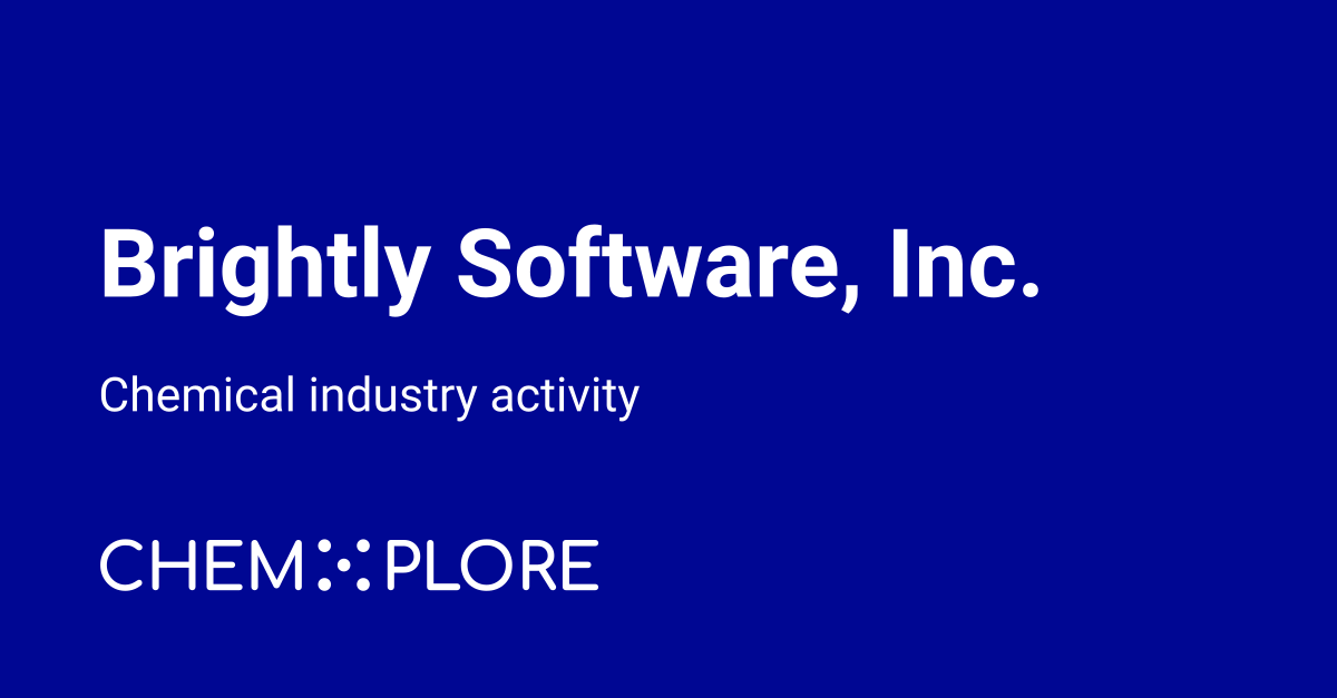 Brightly Software chemical industry news - chemXplore
