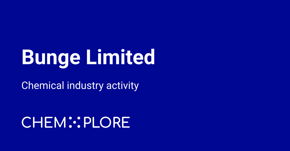 Bunge chemical industry news - chemXplore