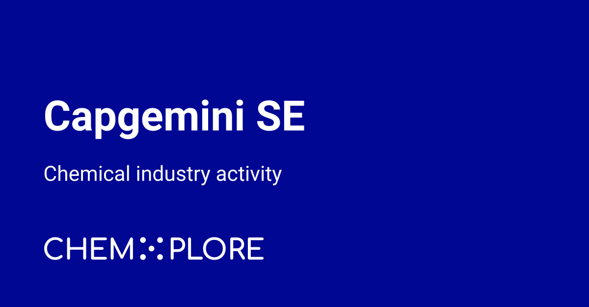 Capgemini chemical industry news - chemXplore