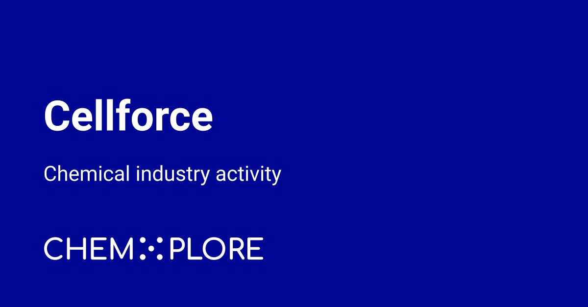 Cellforce chemical industry news - chemXplore