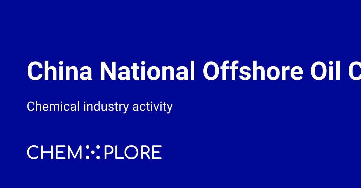 CNOOC chemical industry news - chemXplore