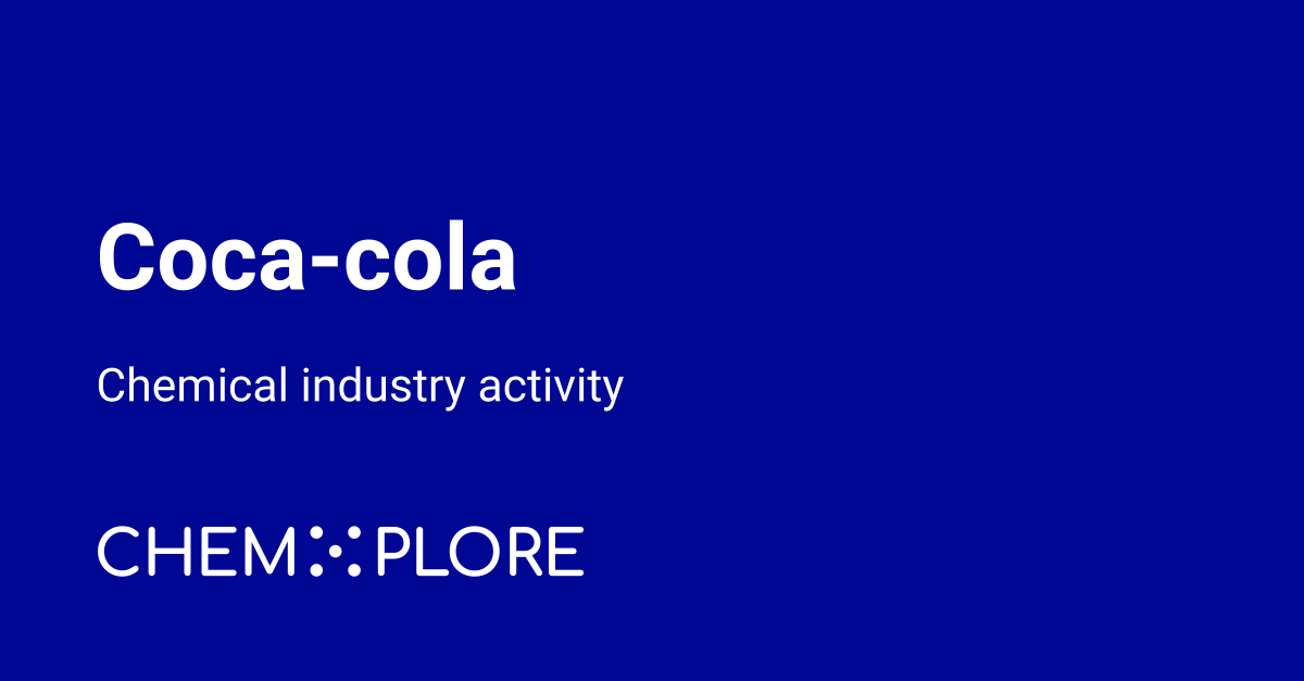 Coca-cola chemical industry news - chemXplore