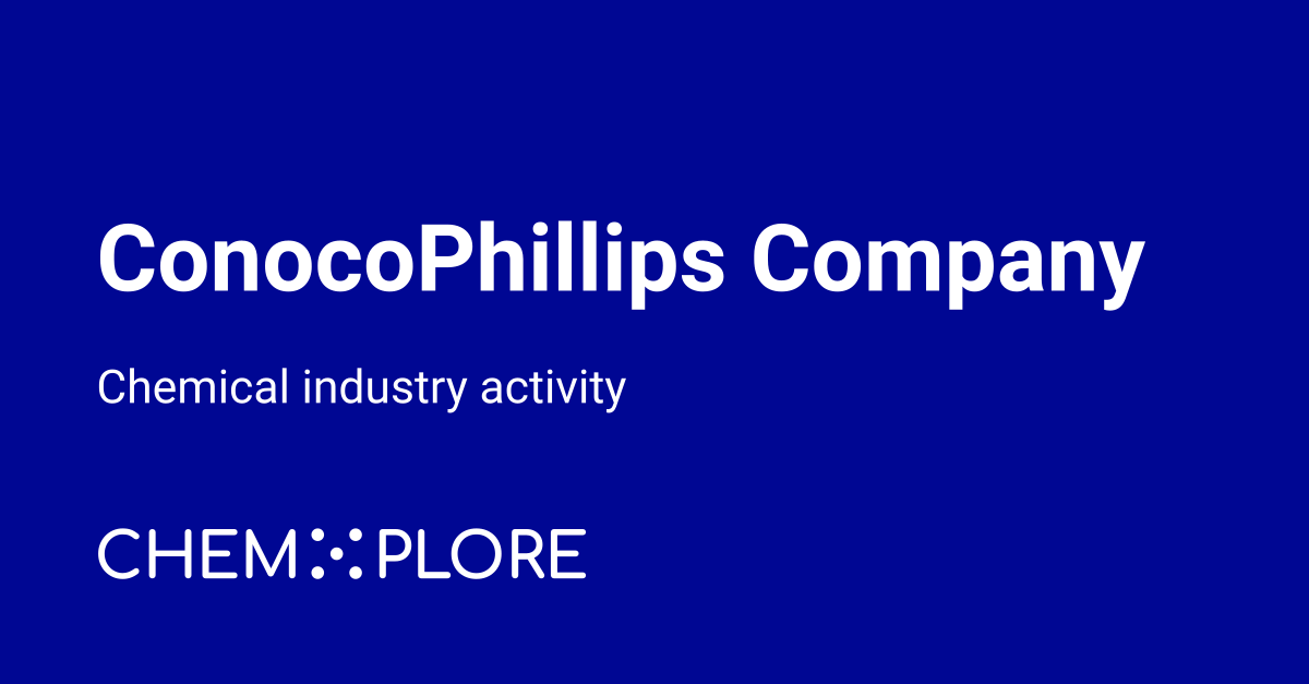 ConocoPhillips chemical industry news - chemXplore