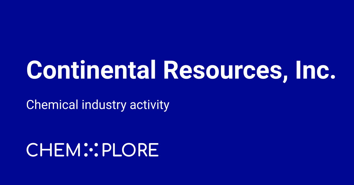 Continental Resources chemical industry news - chemXplore