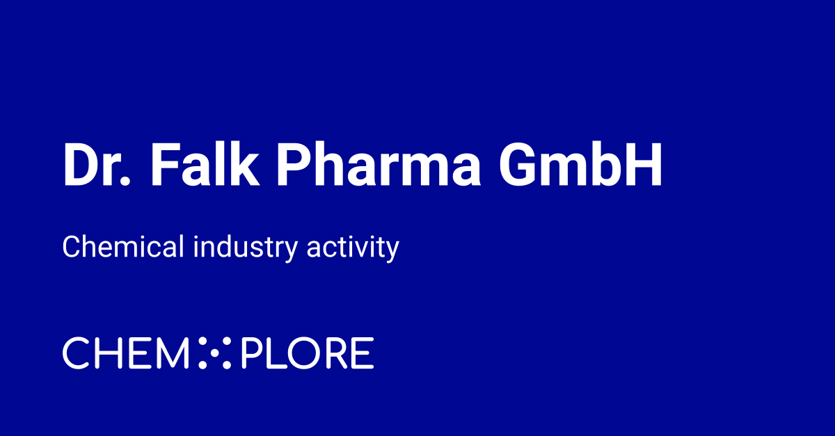 Dr. Falk Pharma chemical industry news - chemXplore