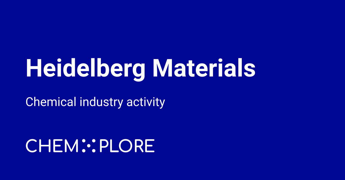 Heidelberg Materials chemical industry news - chemXplore