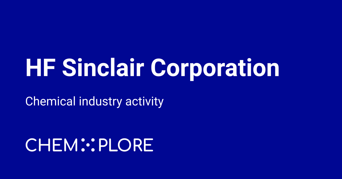 HF Sinclair Corporation chemical industry news - chemXplore