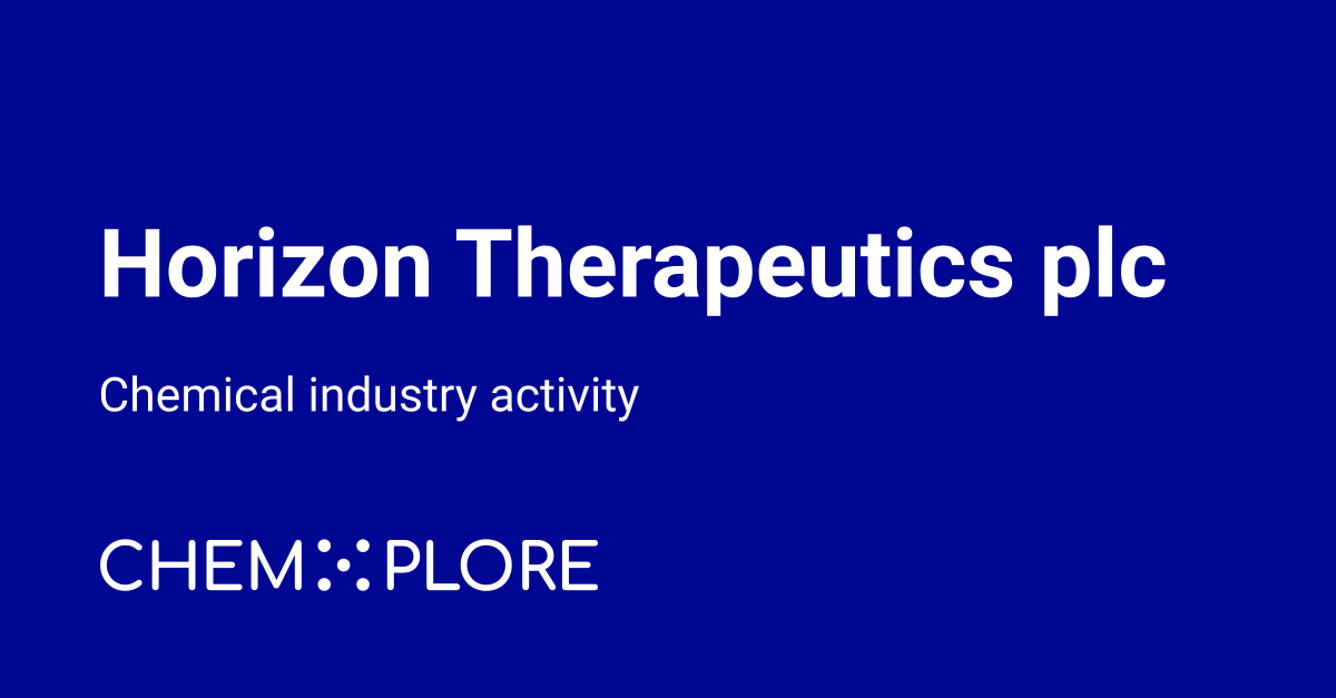 Horizon Therapeutics chemical industry news - chemXplore