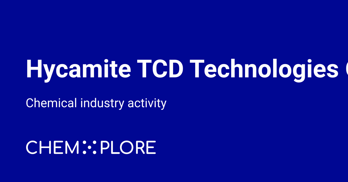 Hycamite chemical industry news - chemXplore