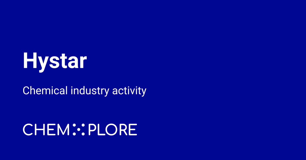Hystar chemical industry news - chemXplore