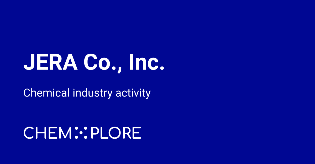 JERA chemical industry news - chemXplore