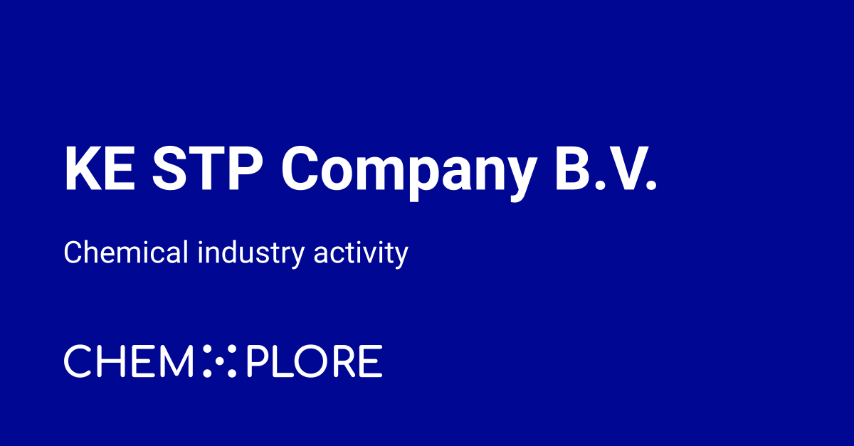 KE STP Company B.V. chemical industry news - chemXplore