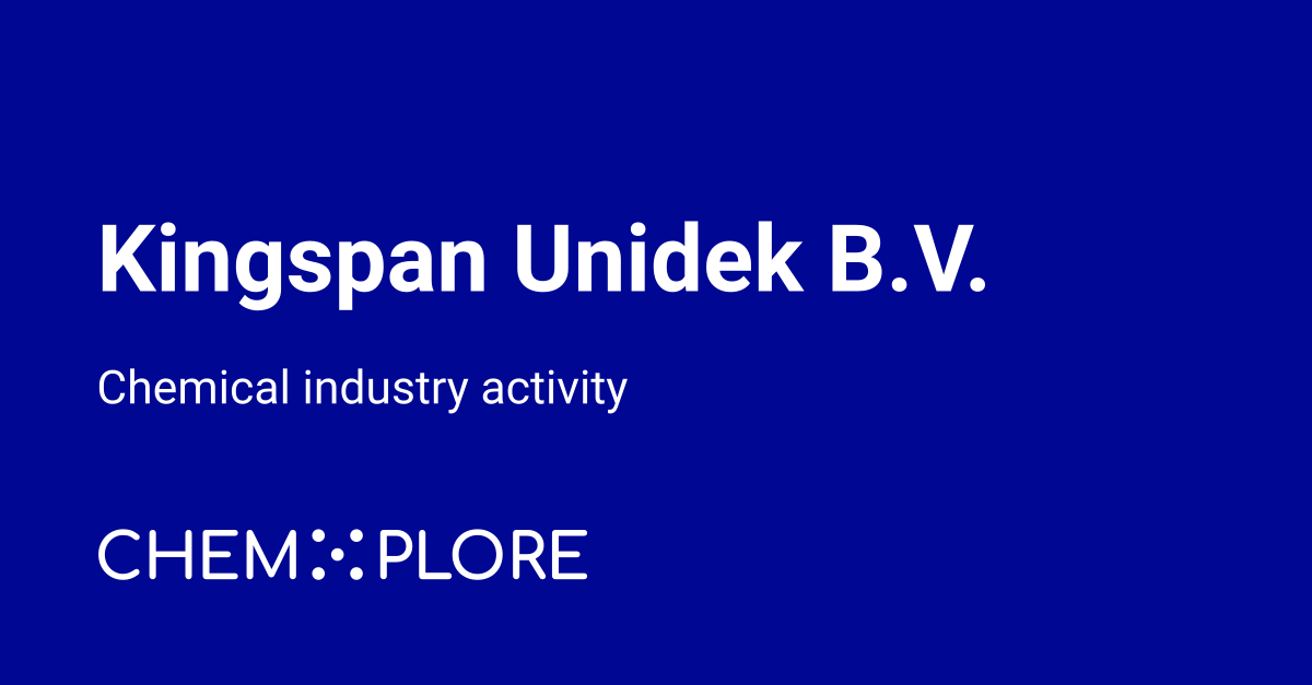Kingspan Unidek chemical industry news - chemXplore