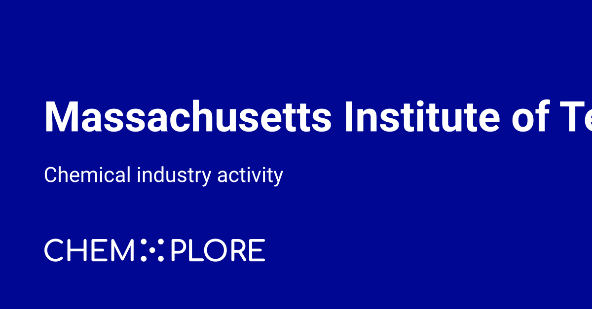 MIT chemical industry news - chemXplore