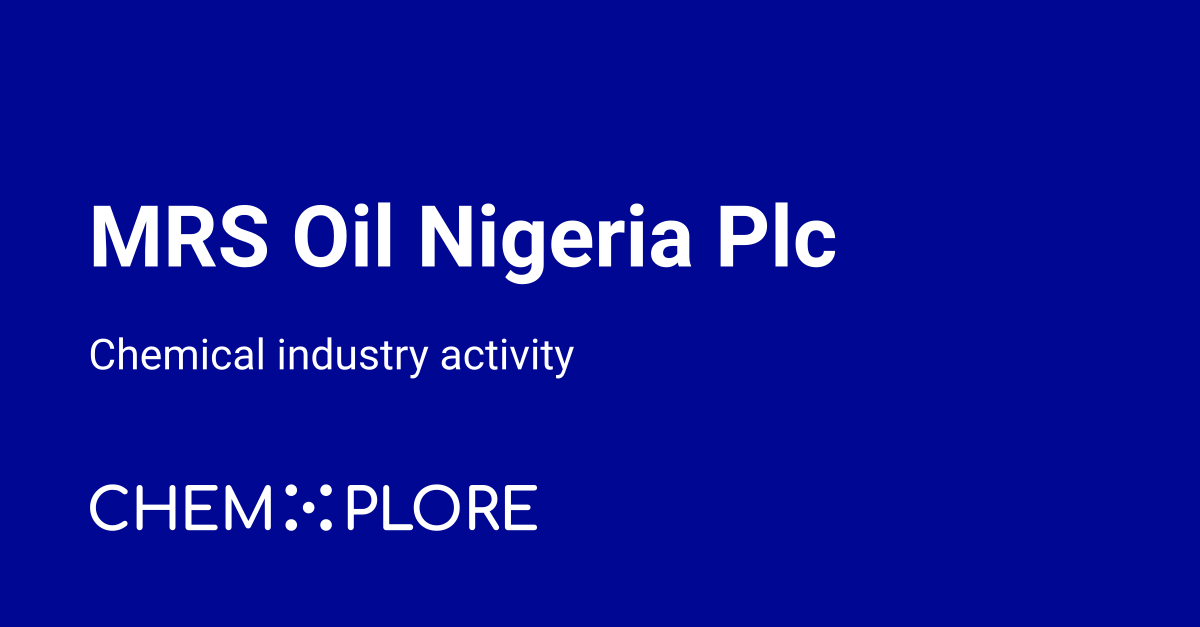 MRS Oil chemical industry news - chemXplore