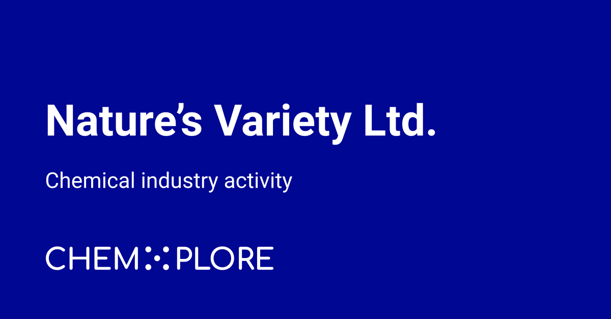 Nature’s Variety chemical industry news - chemXplore