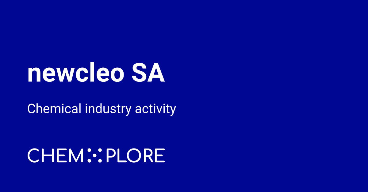 newcleo chemical industry news - chemXplore