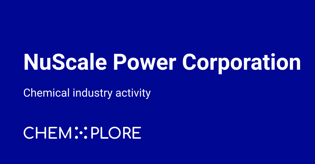 NuScale chemical industry news - chemXplore