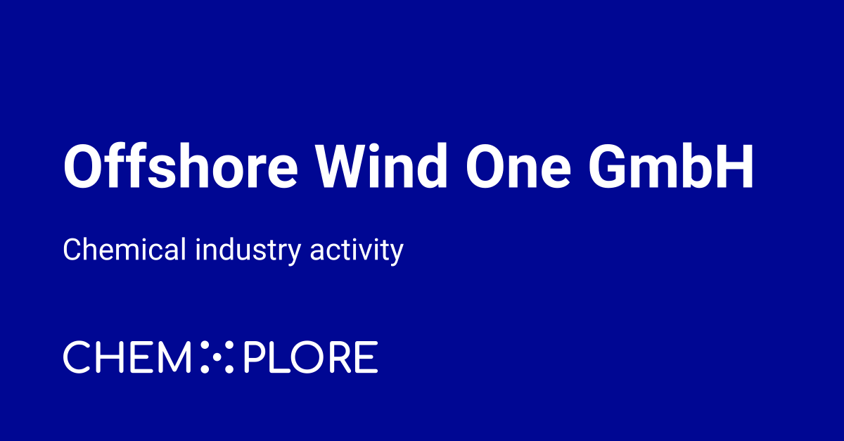 Offshore Wind One chemical industry news - chemXplore