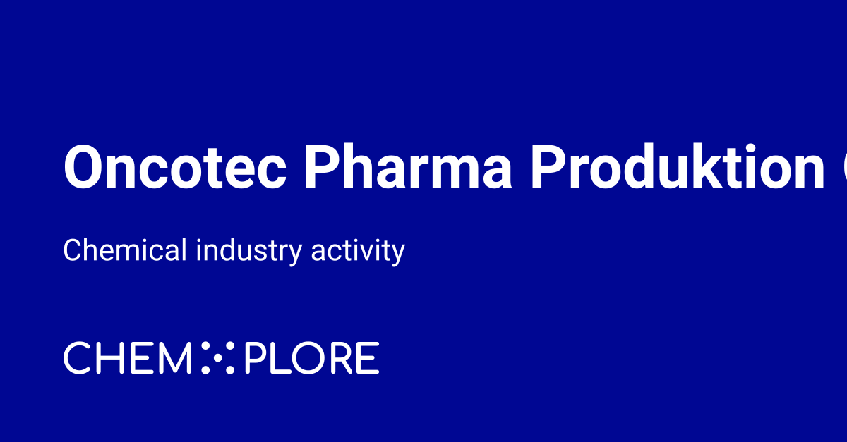 Oncotec chemical industry news - chemXplore