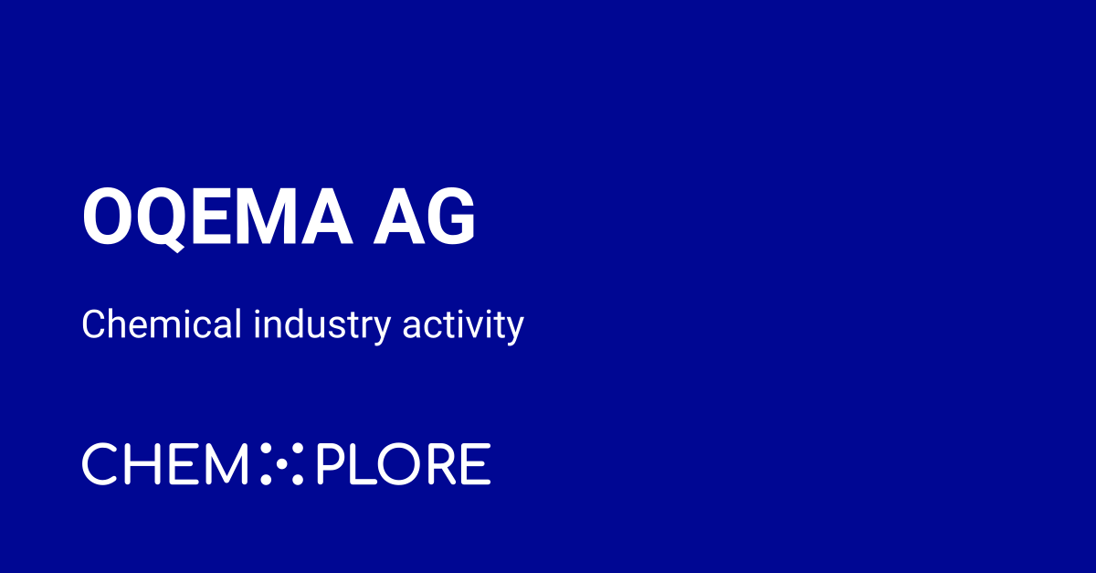 OQEMA chemical industry news - chemXplore