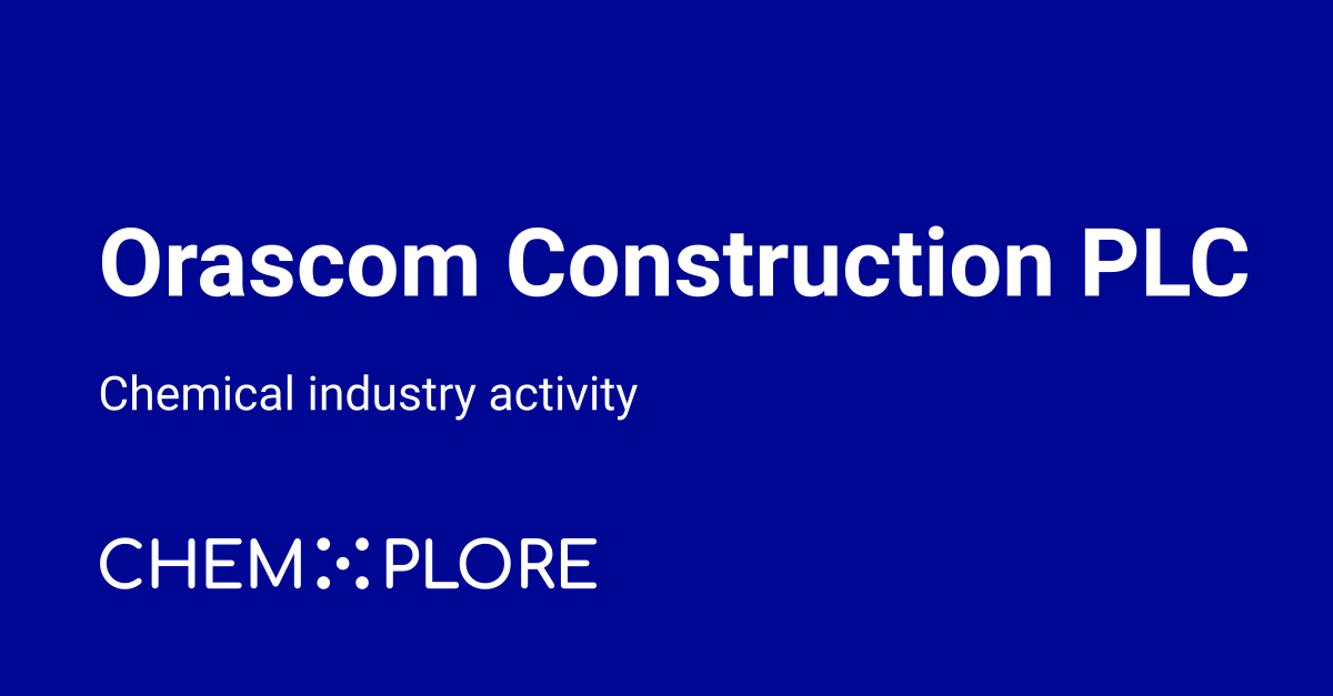 Orascom Construction chemical industry news - chemXplore