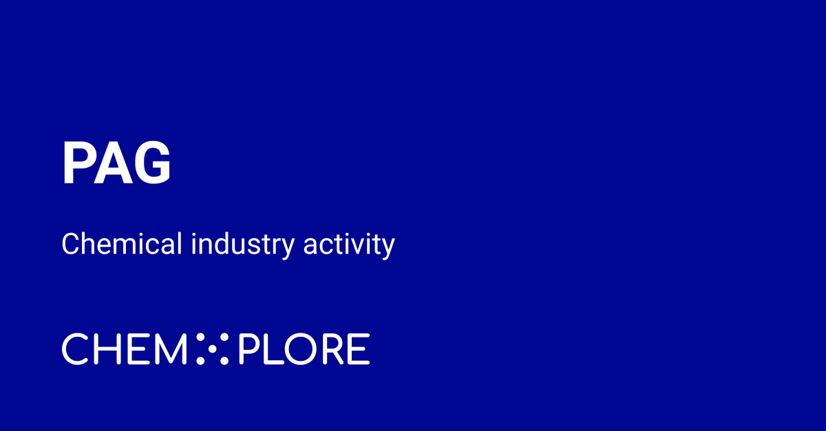 PAG chemical industry news - chemXplore