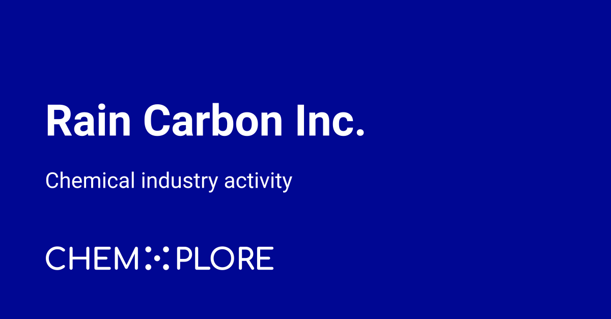 Rain Carbon Inc. chemical industry news - chemXplore