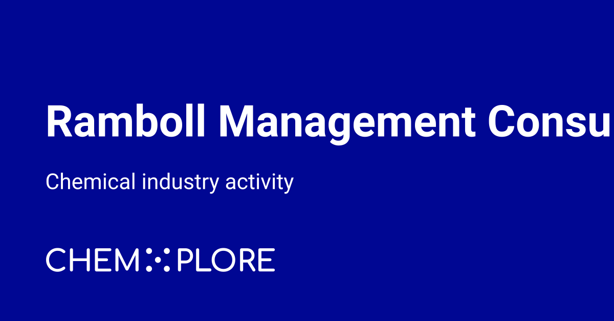 Ramboll chemical industry news - chemXplore