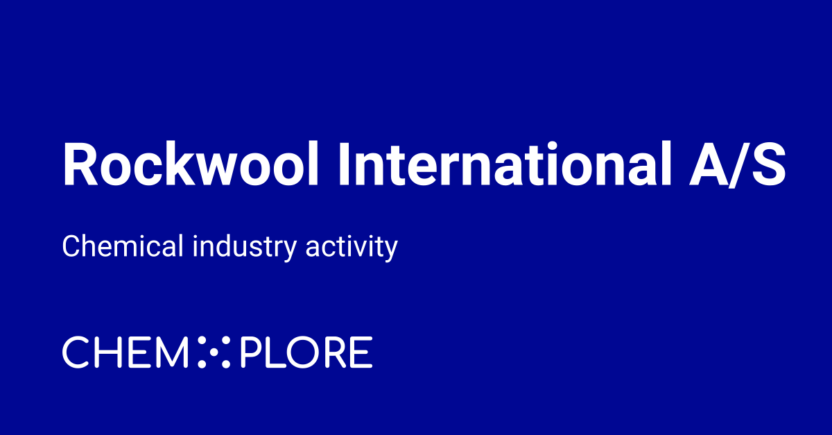 Rockwool Group chemical industry news - chemXplore
