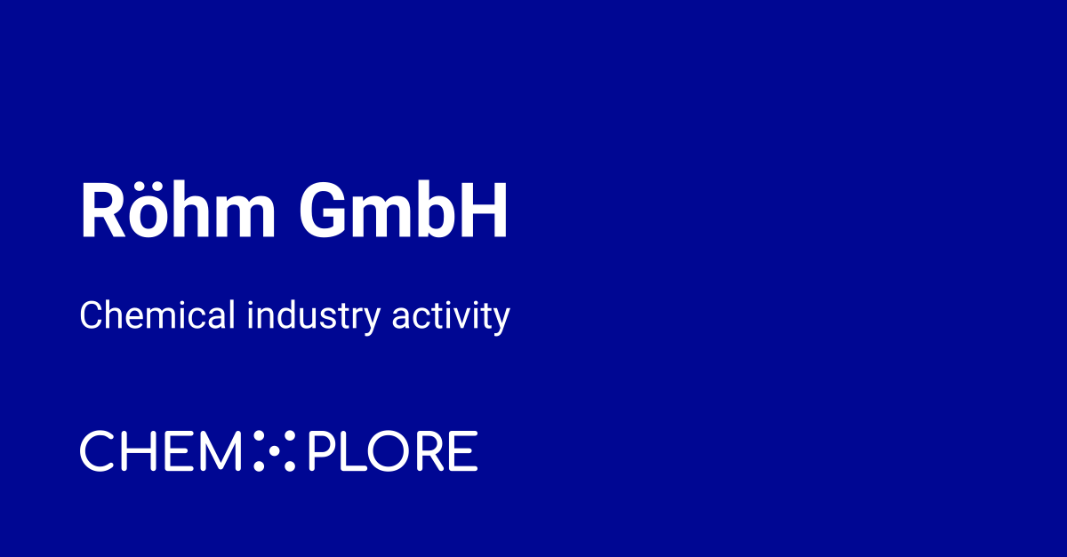rohm - Germany chemical industry news from Europe