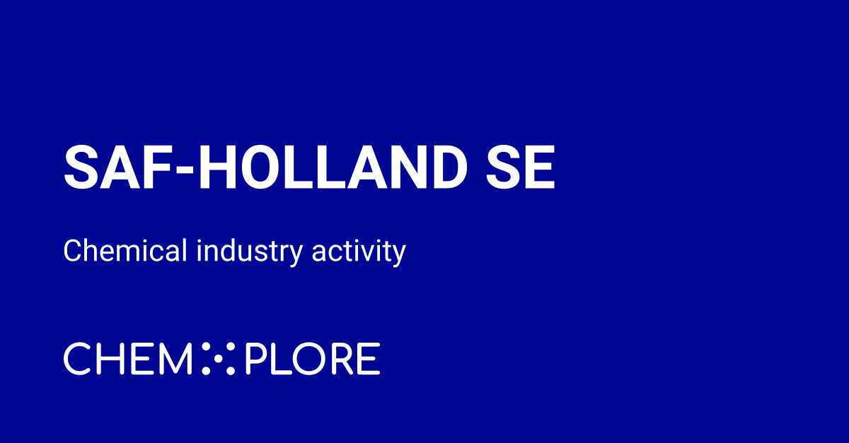 SAF-Holland chemical industry news - chemXplore