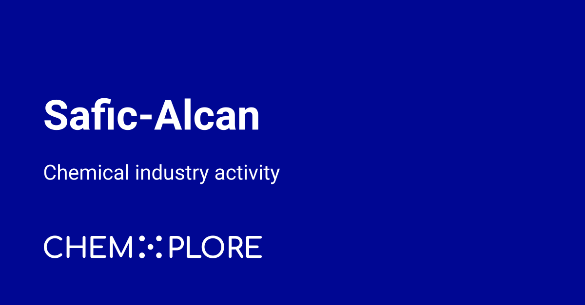 Safic-Alcan chemical industry news - chemXplore