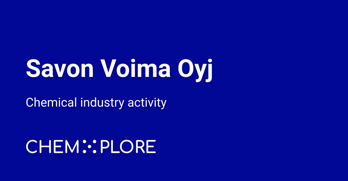 Savon Voima chemical industry news - chemXplore
