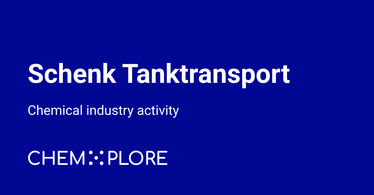 Schenk Tanktransport chemical industry news - chemXplore