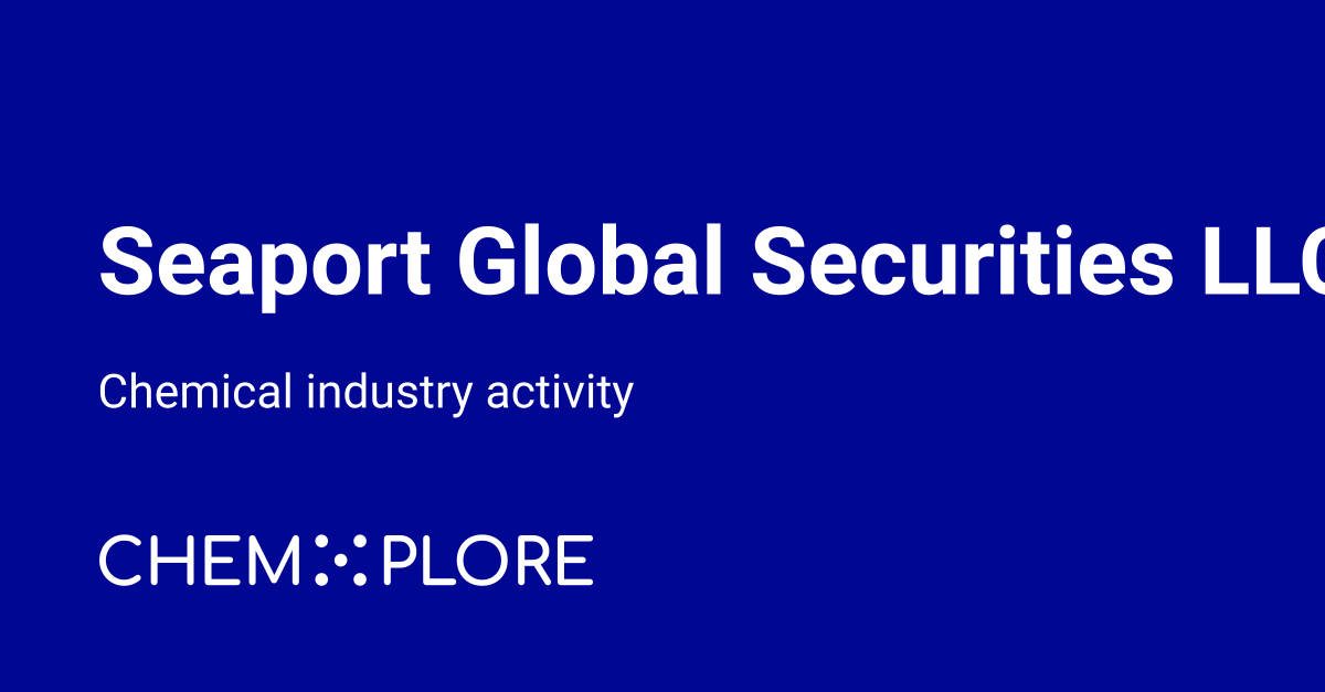 Seaport chemical industry news - chemXplore