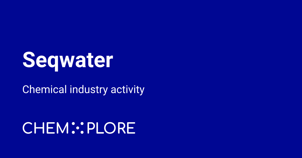 Seqwater chemical industry news - chemXplore