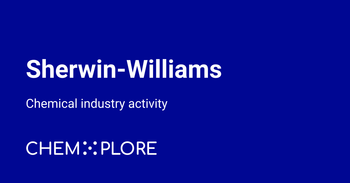 Sherwin-Williams chemical industry news - chemXplore