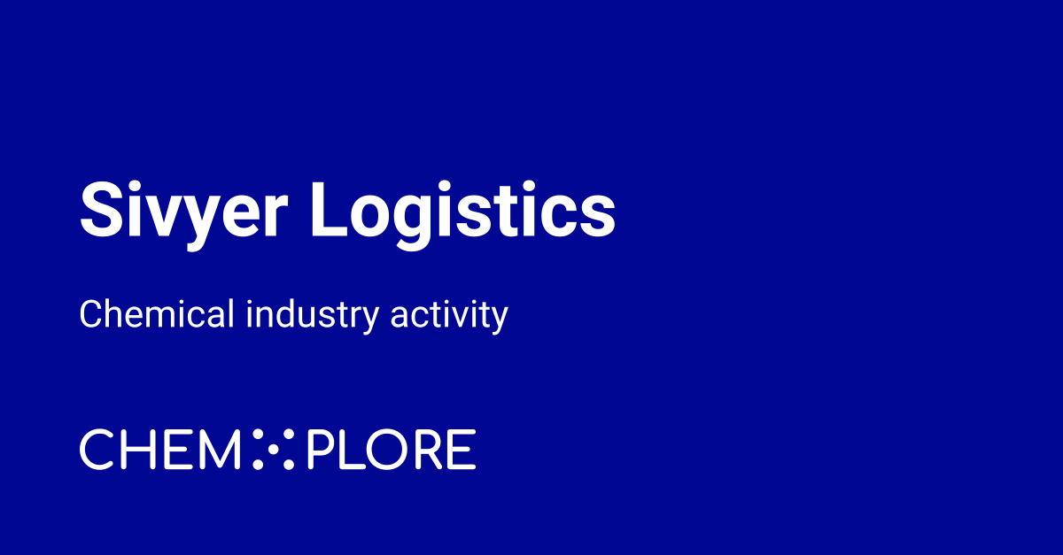 Sivyer Logistics chemical industry news - chemXplore