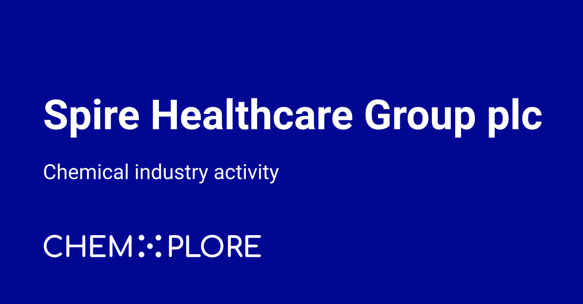 Spire Healthcare chemical industry news - chemXplore