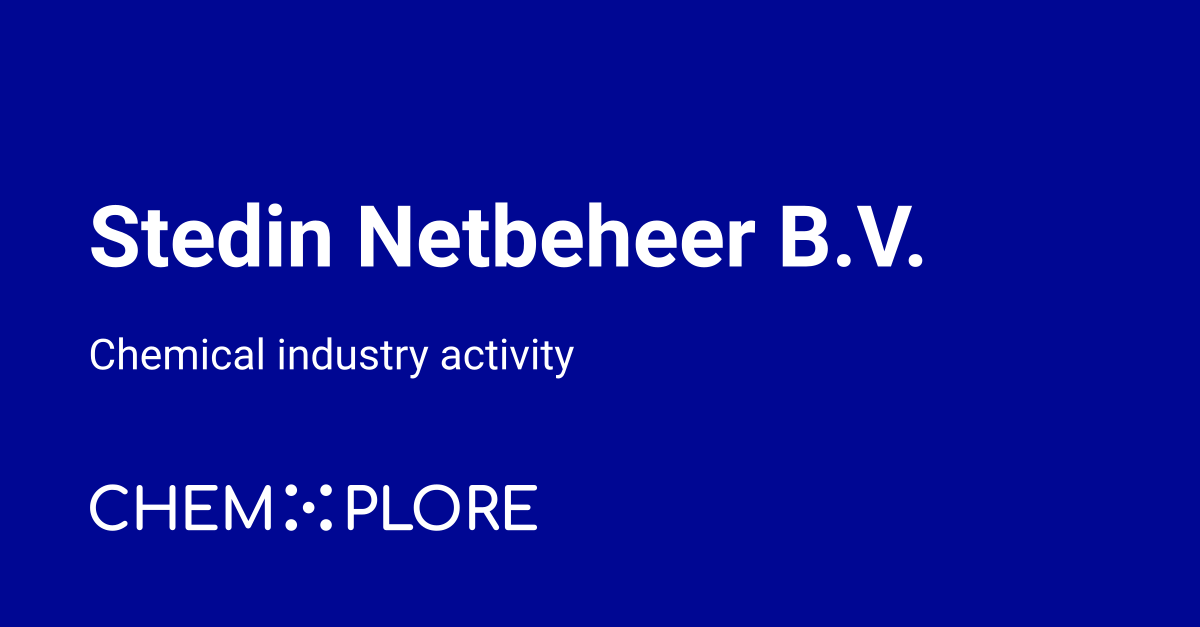 Stedin chemical industry news - chemXplore