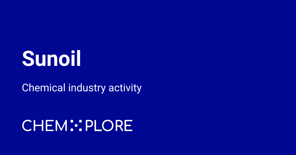 Sunoil chemical industry news - chemXplore